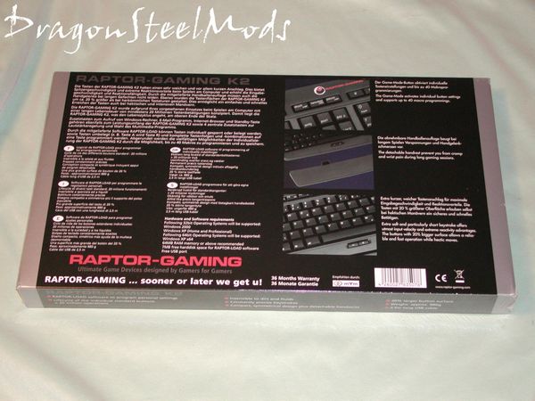 RAPTOR-GAMING K2 Keyboard | DragonSteelMods