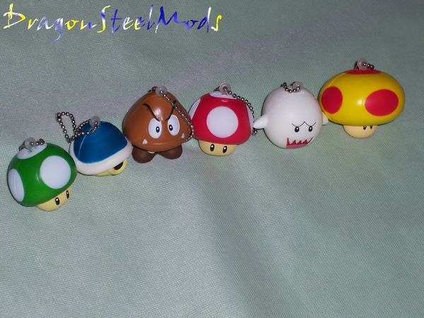 Squishy Super Mario Keychains from GizGeek | DragonSteelMods