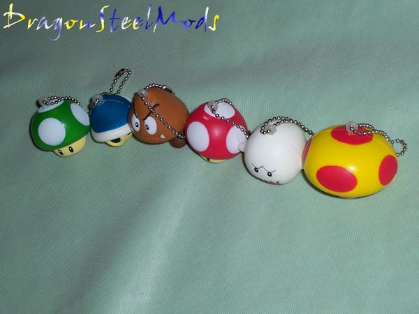 Squishy Super Mario Keychains from GizGeek | DragonSteelMods
