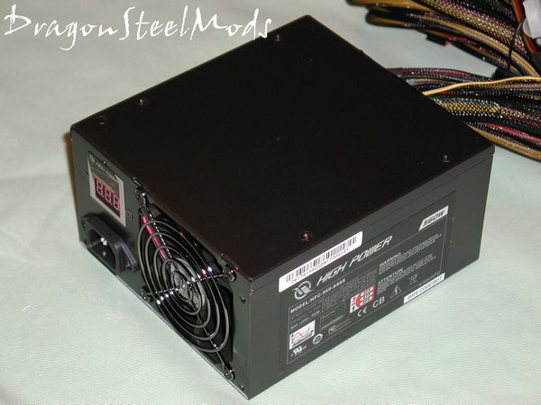 High Power 560watt PSU with LED Power Meter | DragonSteelMods