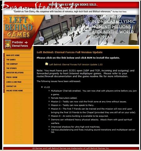 Left Behind: Eternal Forces PC Game Review | DragonSteelMods