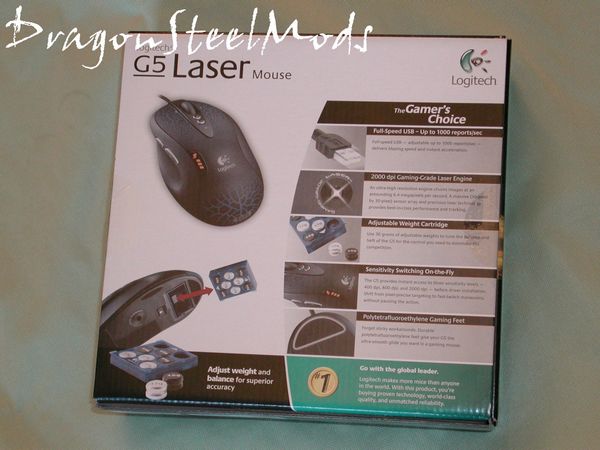 Logitech G5 Laser Gaming Mouse Rev2 | DragonSteelMods