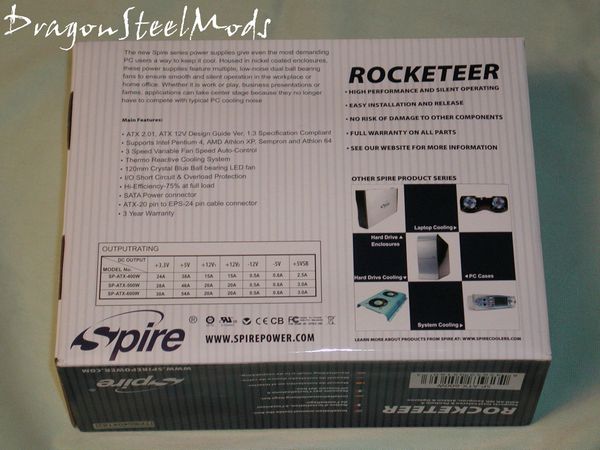Spire RockeTeer IV 600Watt Power Supply | DragonSteelMods
