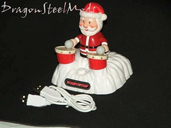 Review: USB Christmas Drumming Santa Claus from USBFever | DragonSteelMods