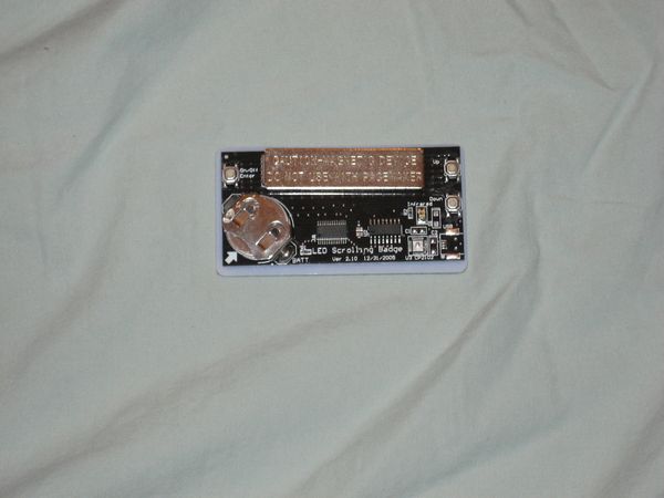 Scrolling LED Name Badge from USBGeek | DragonSteelMods