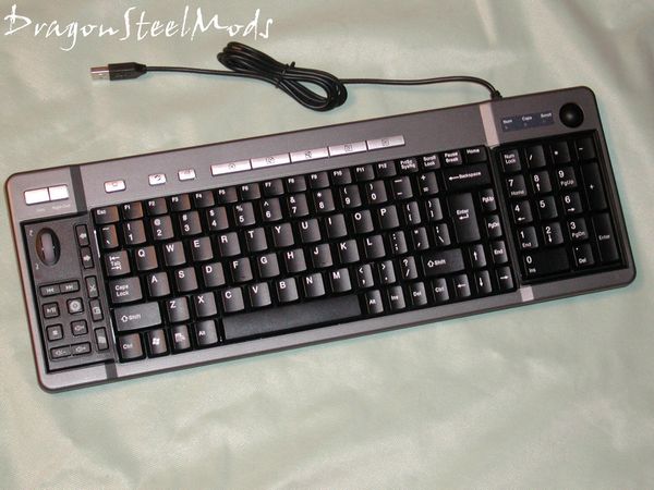 X-Gene Wired Multi-Media Keyboard with Optical Trackball | DragonSteelMods