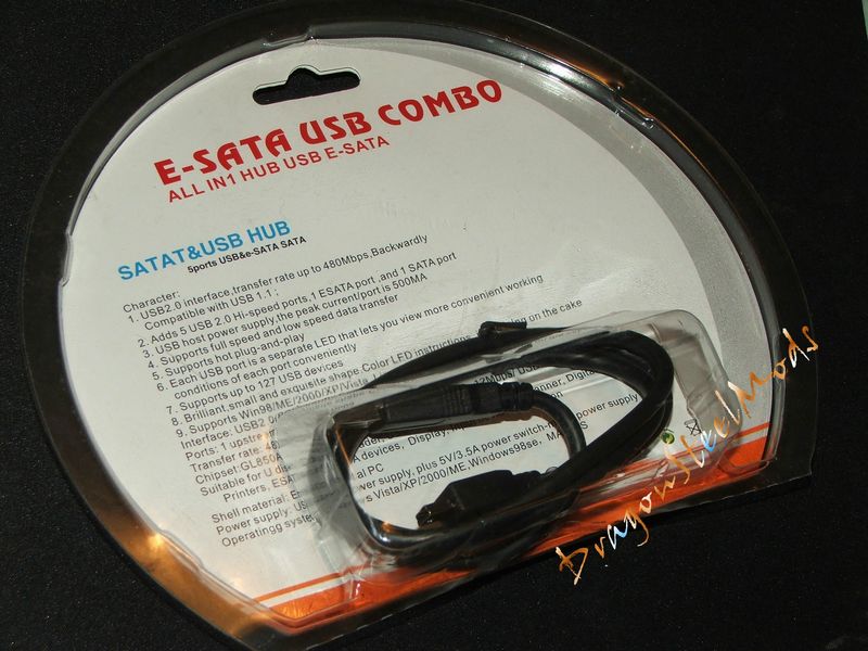 3-in-1 E-SATA, SATA and USB 5-port Hub Combo Review | DragonSteelMods