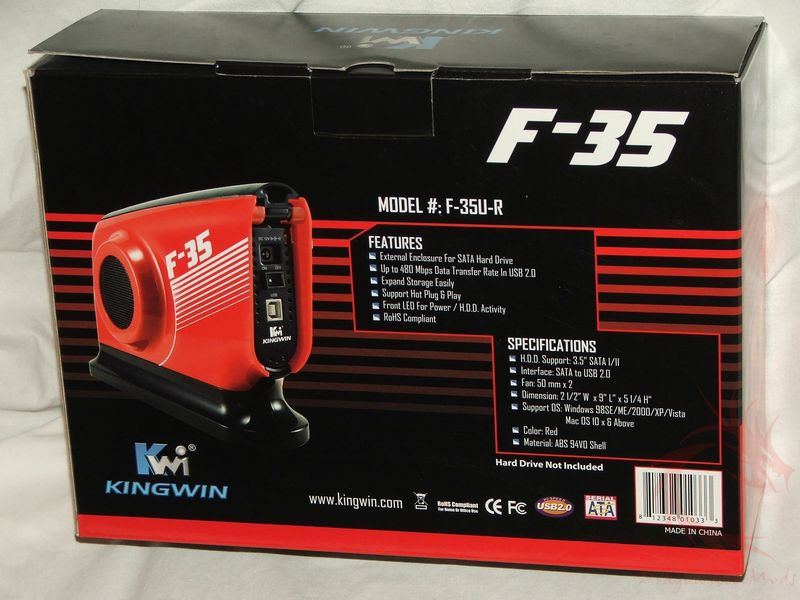 Kingwin F-35 3.5″ SATA Enclosure Reviewed | DragonSteelMods