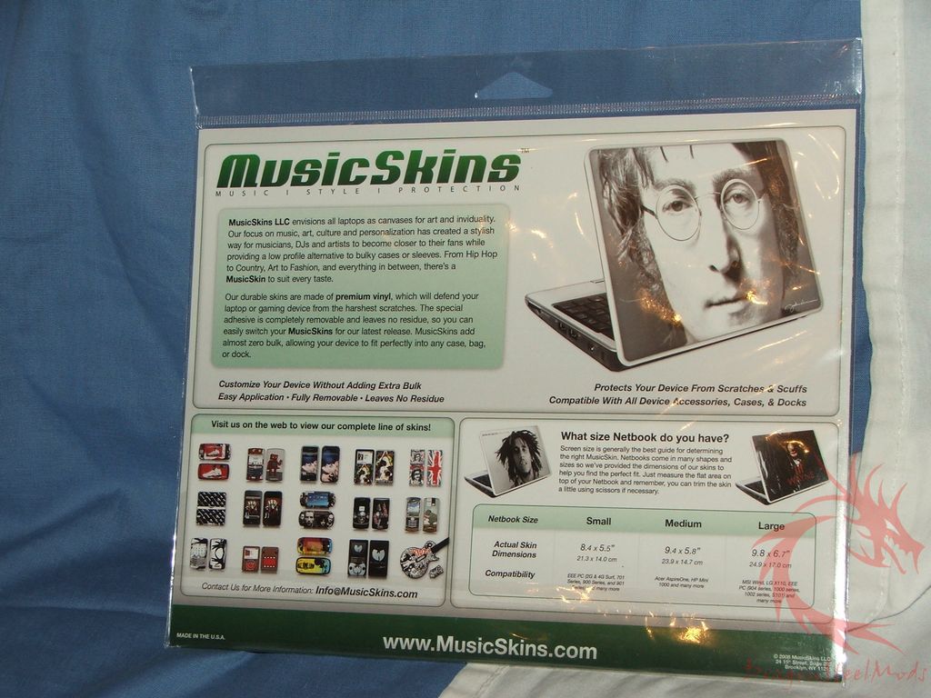 MusicSkins Custom Netbook Skin Review | DragonSteelMods